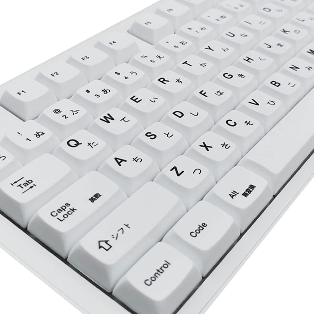 Buy PBT Keycaps 135 Keys Japanese Keycaps XDA Profile DYE-Sub White ...