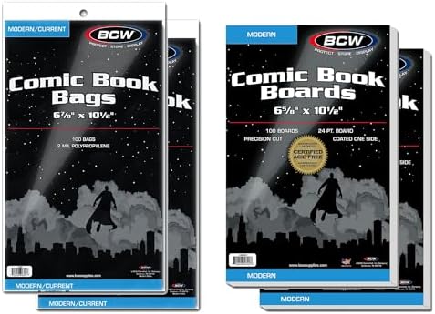 Amazon.com : BCW Current Comic Book Backing Boards - 2 Pack (200 Total ...