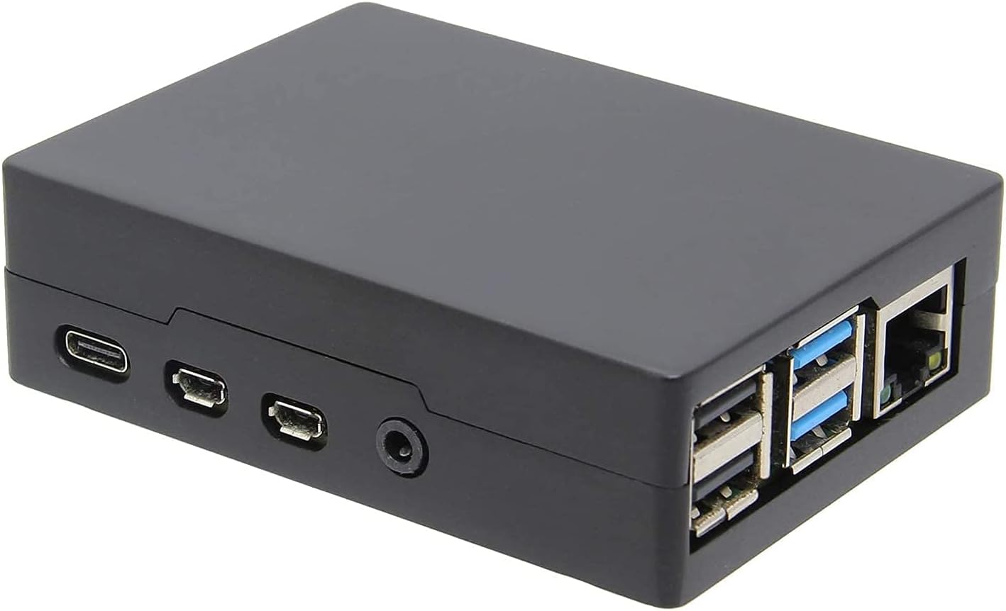 REES52 Raspberry Pi 4 Armor Case with Dual Fan,Raspberry Pi 4 Passive Aluminum Alloy Case with ...