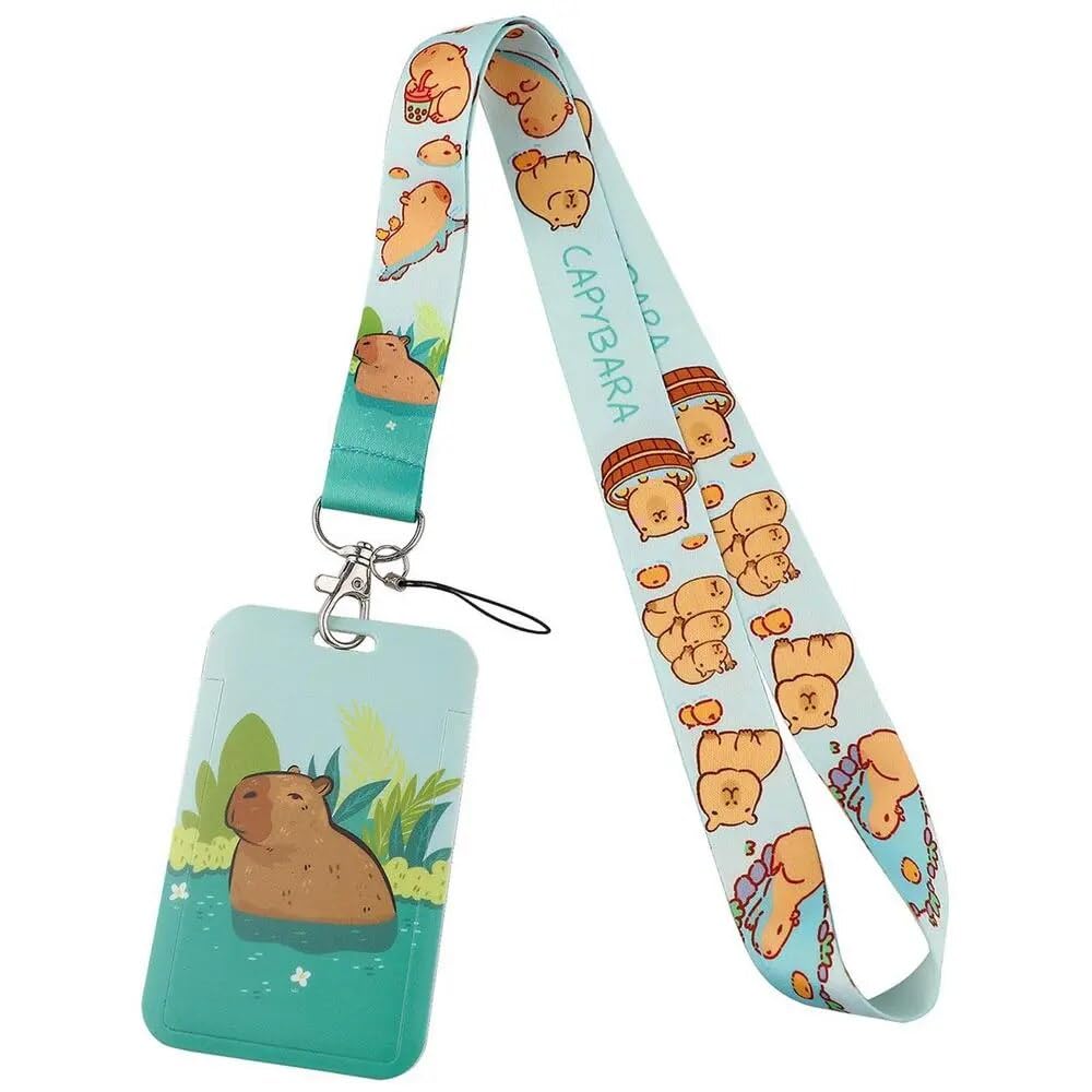 Amazon.com: Cute Capybara Neck Strap Lanyards for Women Men, Premium ...