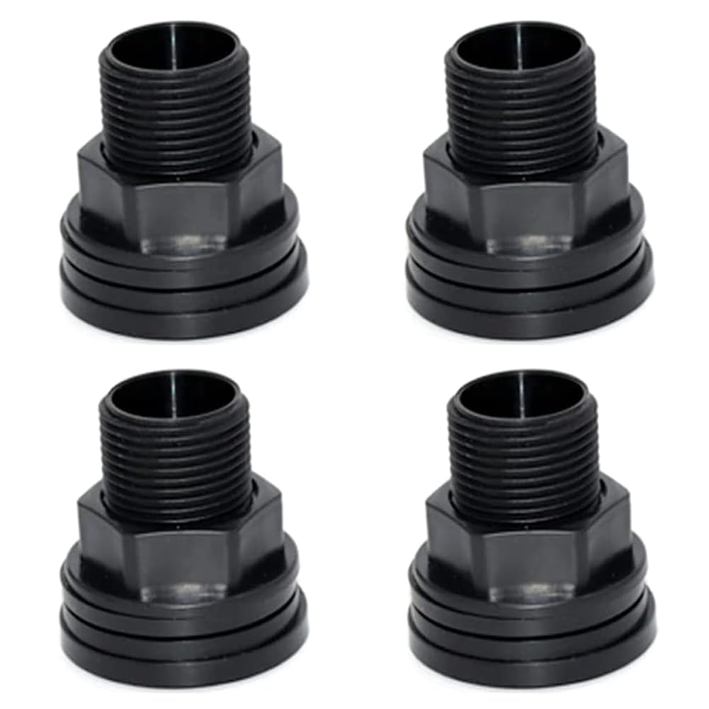 Aquarium Bulkhead 2 Pcs 1 Inch 304 Stainless Steel Bulkhead Fittings ...