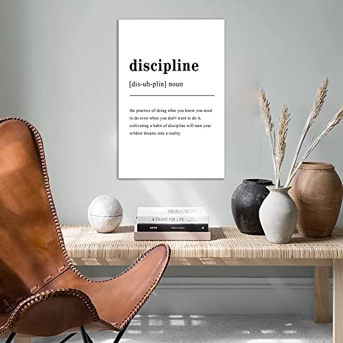 Snapklik.com : Discipline Noun Wall Art Discipline Motivational Print ...