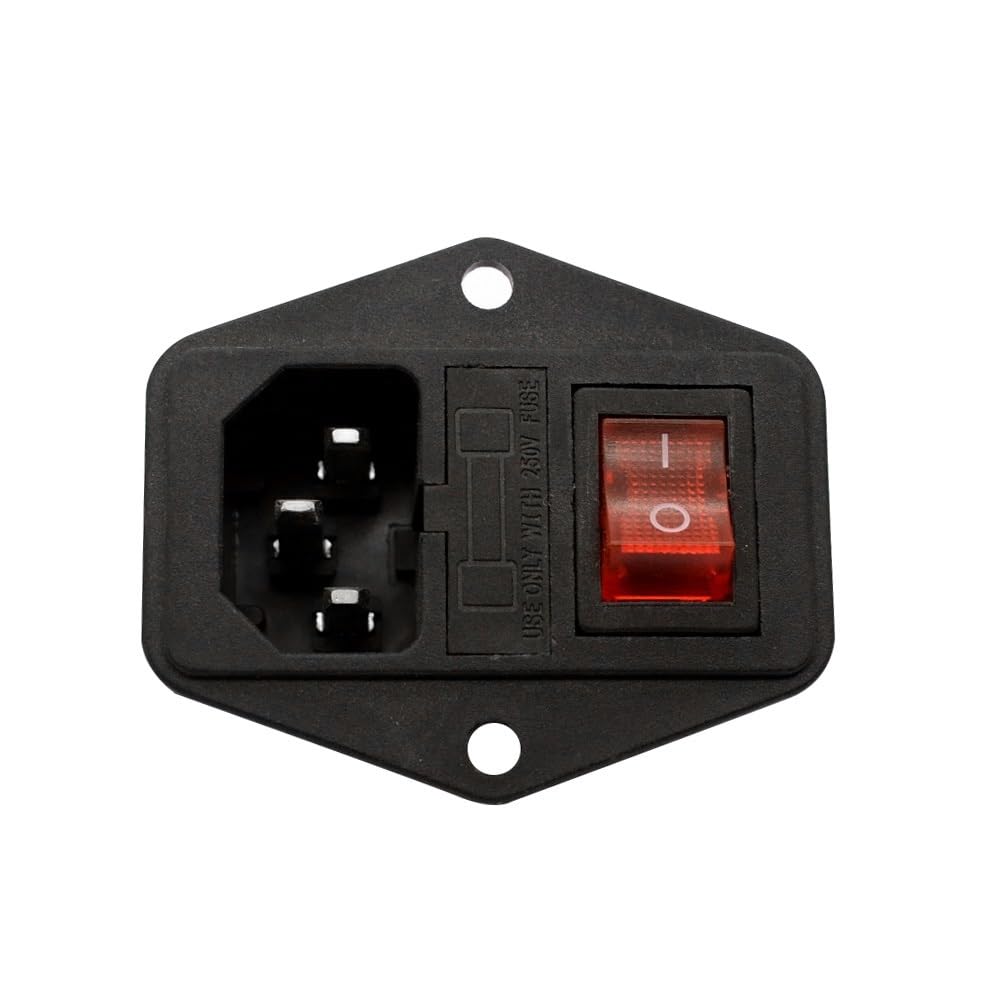 Amazon.com: 10A/15A 250V AC Power Socket with Rocker Switch Compatible ...