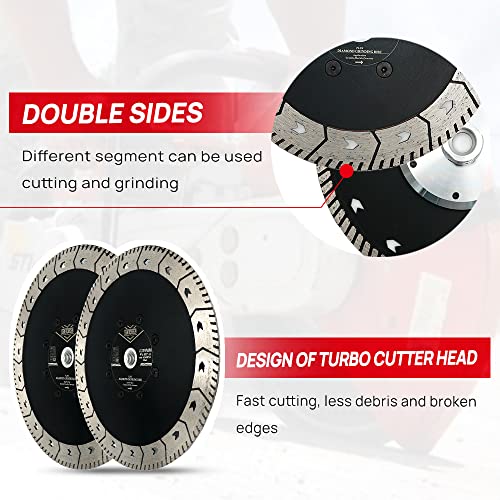 Snapklik.com : 3 Inch Diamond Dual Blade Pack Of 2 Cuting Grinding And ...