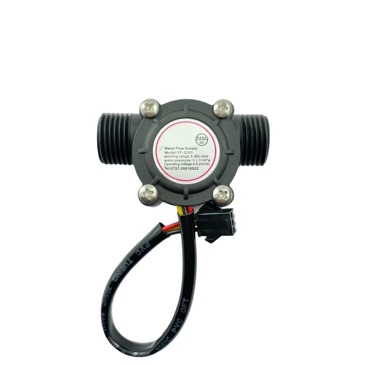 Amazon.com: Flow Sensor 3.5-24V Flow Sensor Water 1-30L/min Water Flow ...