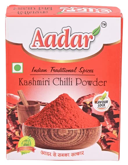 Aadar Spices Kashmiri Red Chilli Powder, Laal Mirch Powder for Natural ...