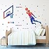 Amazon.com: WOYINIS Colorful Basketball Player Dunk Wall Stickers DIY ...