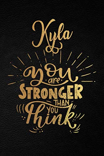 Amazon.com: Kyla You Are Stronger Than You Think: Personalized Initial ...