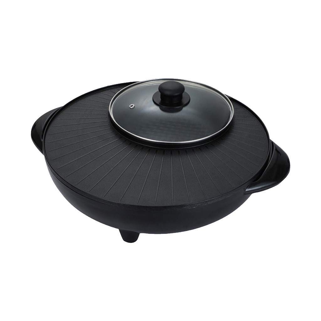 Buy Fmystery 2 in 1 Electric Steamboat Teppanyaki and Hot Pot Set,1500W ...