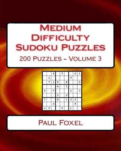 Buy Medium Difficulty Sudoku Puzzles: 200 Medium Sudoku Puzzles for ...