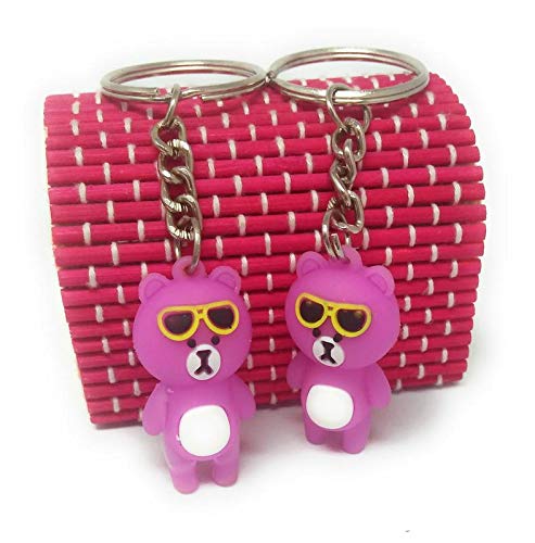 Key Tech Cony Figure Keychain-Set of 2 (Pink) : Amazon.in: Fashion