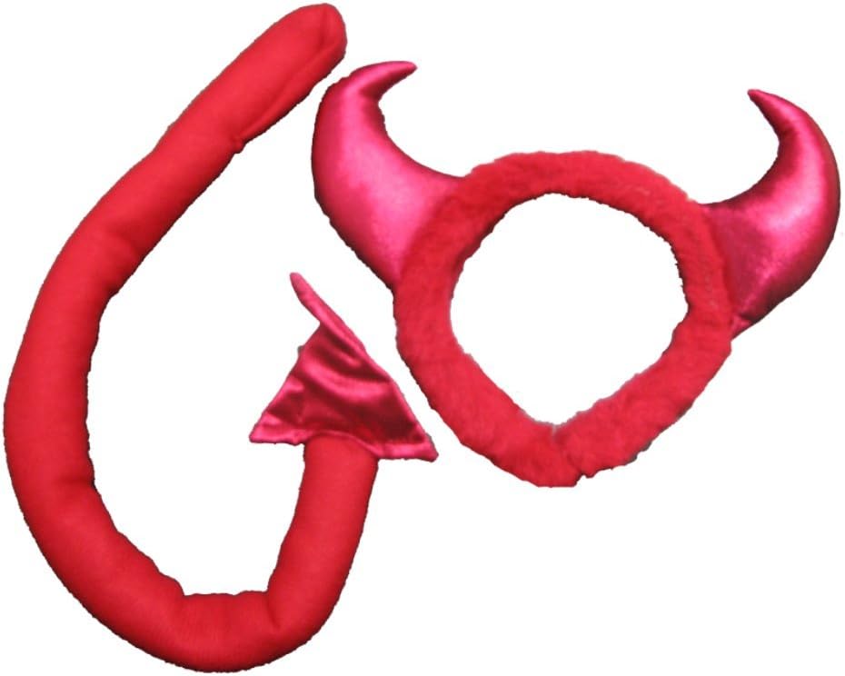 Amazon.com: Devil Kit with Plush Headband/Ears and Tail (Lot of 12) Red ...