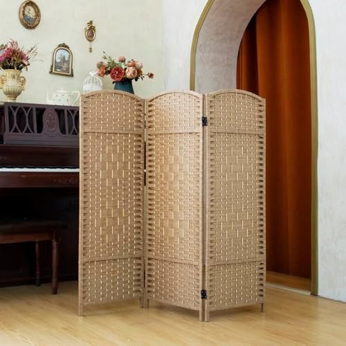 Amazon.com: Pawlabay Compact 3 Panel Short Room Divider, 47.2 Inch Tall ...