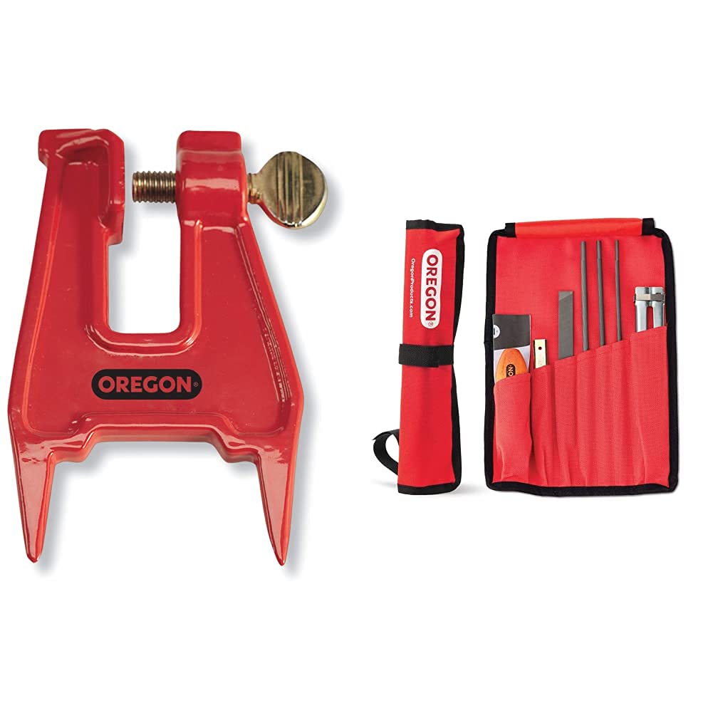 Amazon.com: Oregon 26368A Chainsaw Filing Stump Vise For Sharpening Saw ...