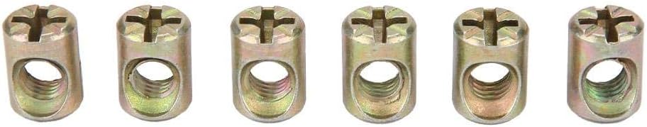 Furniture Barrel Nut,30pcs M6 Furniture Barrel Nut Dowel Cabinet ...