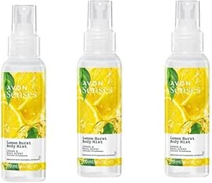 Avon Room Spray/Body Mist Set – Lemon Burst – Set of 3 – Refreshing and ...