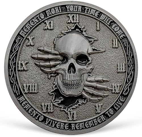 Amazon.com : Memento Mori Coin Stoic Challenge Medallion Momento Mori ...