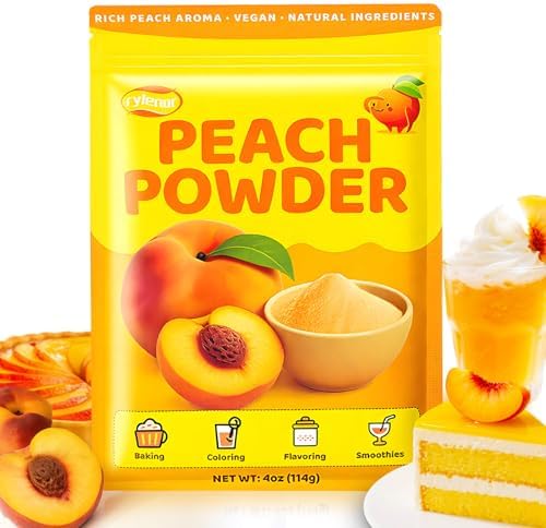 Amazon.com: Peach Powder, 4 oz/114 g Rich Peach Flavoring for Baking ...