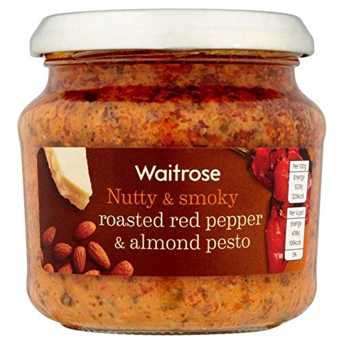 Amazon.com : Red Pepper & Almond Pesto Waitrose 190g - Pack of 4 ...