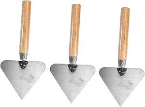 BUTIFULSIC Cement Trowel Set 3pcs Triangle Concrete Trowel Brick Trowel ...