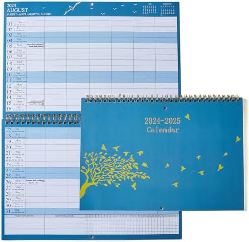 Calendar 2024/25 Family Planner with 6 Columns & Habit-Tracker, Family ...