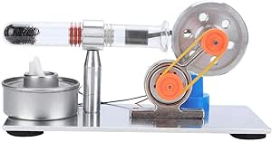 Amazon.com: Single Cylinder Sterling Engine, Motor Steam Heat Education ...