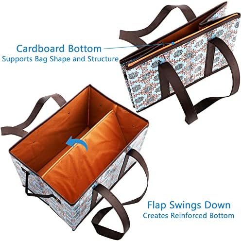 Amazon.com - Foraineam 6 Pack Reusable Grocery Shopping Box Bags ...