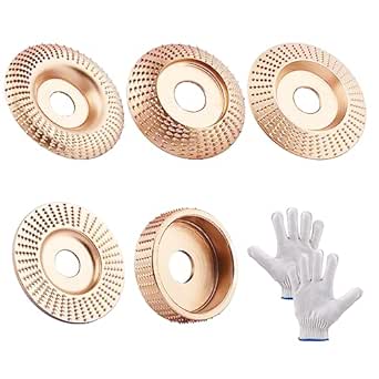 Amazon.com: QWLWBU 5PCS Angle Grinder Wood Carving Disc Set ...