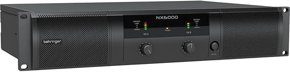 Amazon.com: Behringer NX6000 Ultra-Lightweight 6000 Watt Class-D Power ...