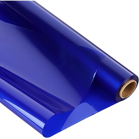 Amazon.com: Christmas Red Cellophane Wrap Roll, Translucent Red ...