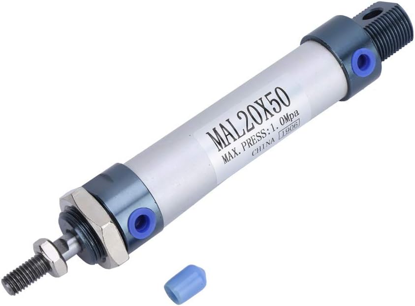 Pneumatic Cylinder Kit, 20mm Single Rod Double Acting Mini Pneumatic ...