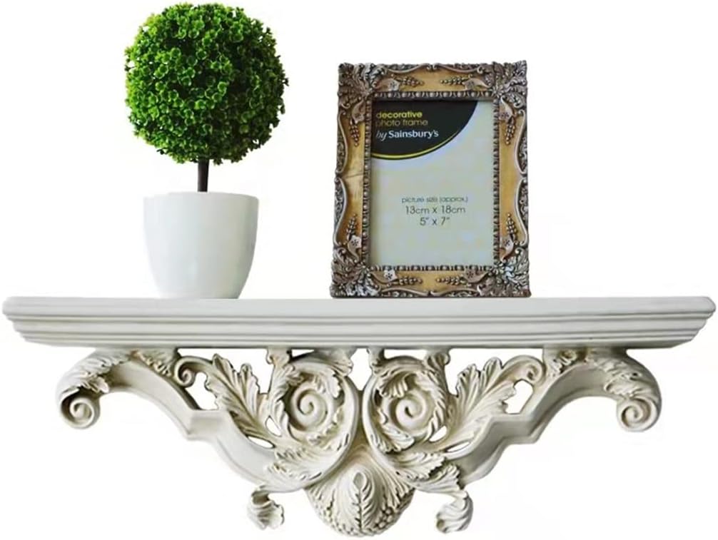Amazon.com: NABEIM Resin Wall Shelf, Carved Floating Shelves, Shelves ...