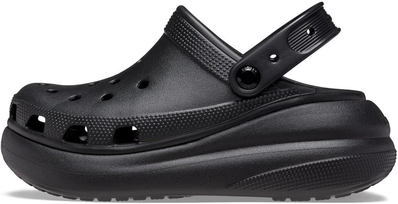 Crocs Classic Crush Womens Black Clogs : Amazon.co.uk: Fashion