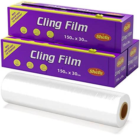 ECOOPTS Cling Film with Dispenser & Cutter | Microwave & Freezer Safe ...