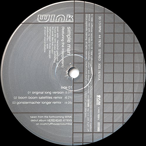Wink - Simple Man (Featuring the Interpreters) [LP Record] - Amazon.com ...