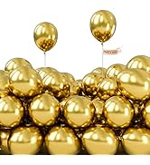 Amazon.com: PartyWoo Metallic Gold Balloons, 120 pcs 5 Inch Gold ...
