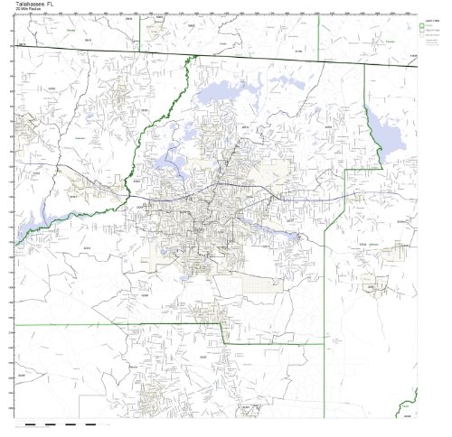 Tallahassee, FL ZIP Code Map Not Laminated: Amazon.com: Office Products