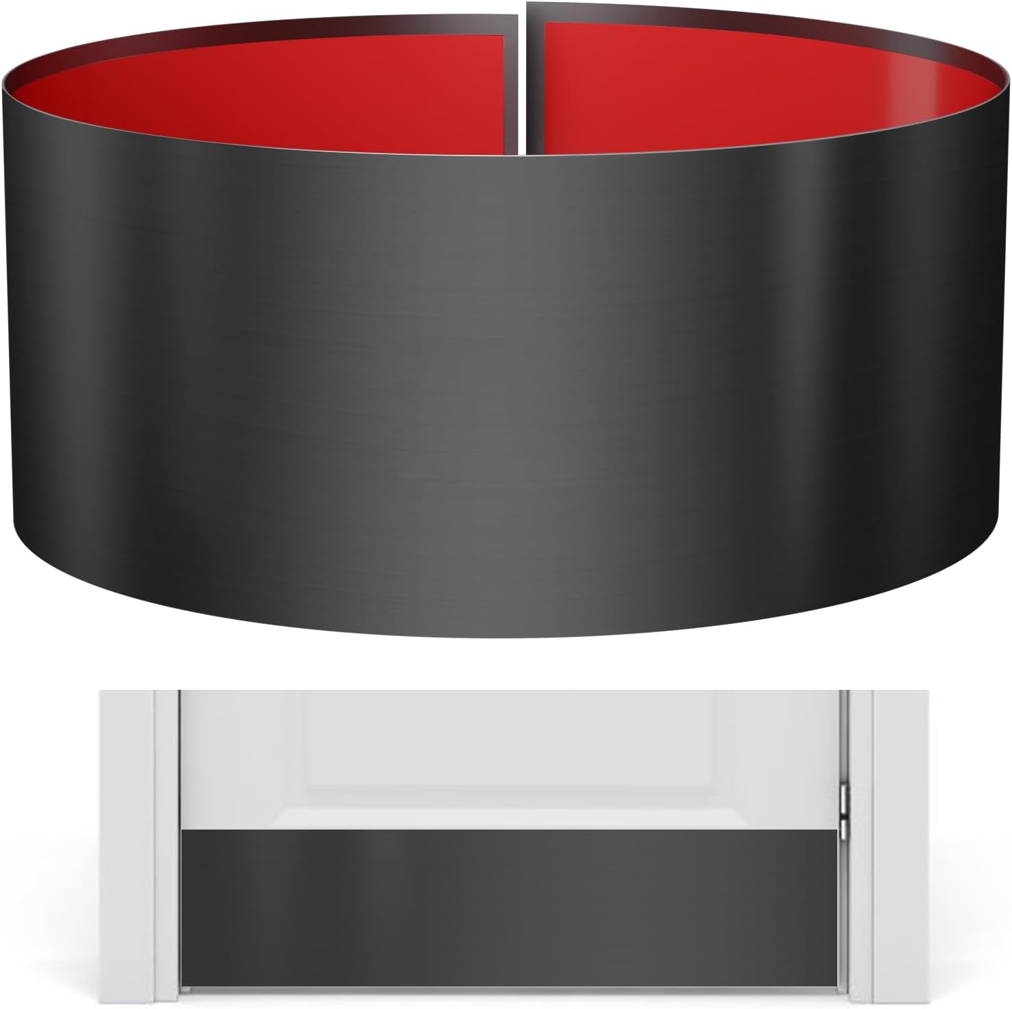 Sanbege Stainless Steel Door Kick Plate, 8" x 34" Door Push Plate, Self ...