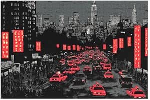 Amazon.com: Wooden Puzzles Cinematic Night City High Contrast Street ...