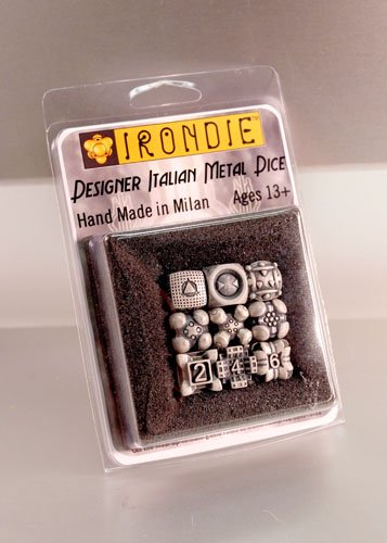 Buy IronDie Solid Metal Designer Dice Strategy Game Starter Pack White ...