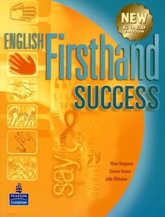 English Firsthand Success Student Book with CD Gold Edition : Helgesen ...