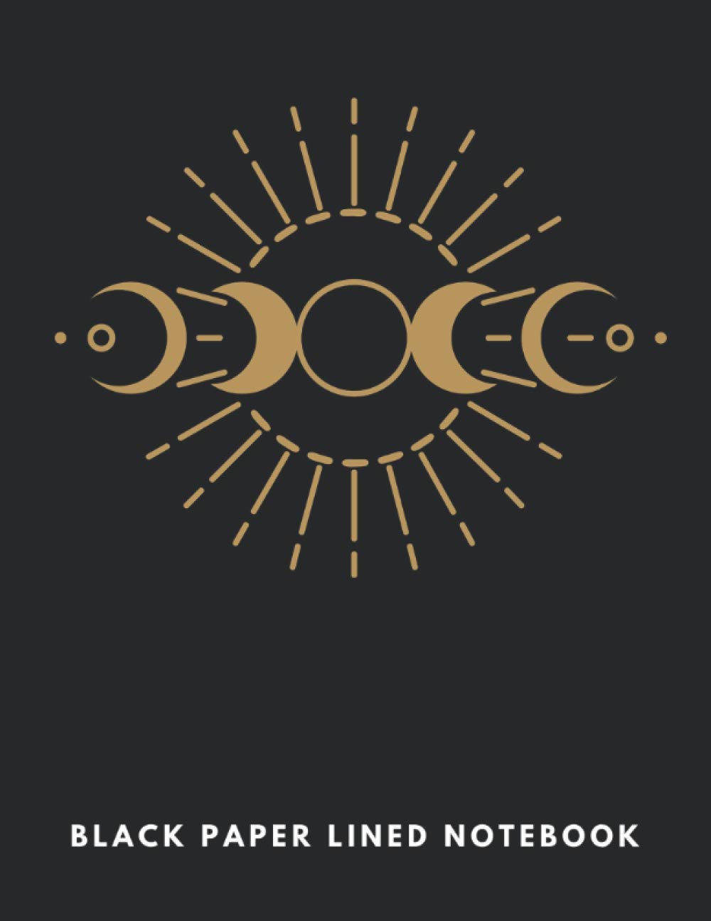 Amazon.com: Black Paper Lined Notebook: A Black paper journal with 100 ...
