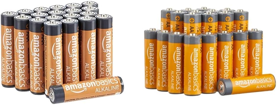 Amazon.com: Amazon Basics Alkaline Battery Combo Pack | AA 20-Pack and ...