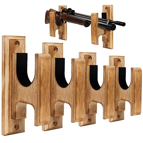 Snapklik.com : Wooden Gun Rack Wall Mount Display, Indoor Gun Racks For ...