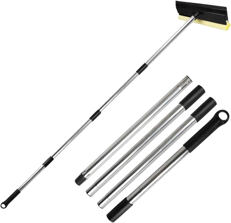 Amazon.com: Long Handle Window Squeegee,2 in 1 Window Cleaning Car ...