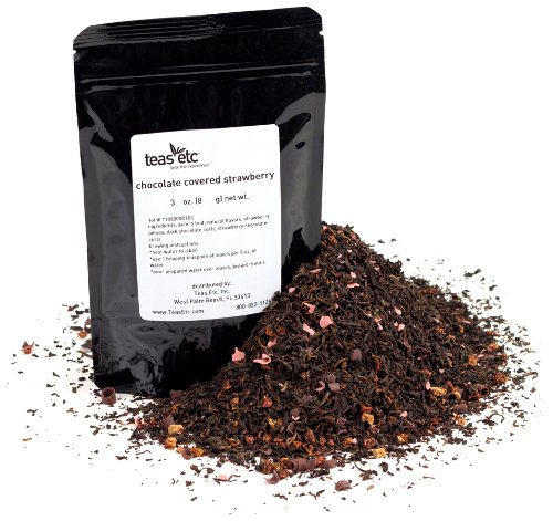 Amazon.com : teas etc Chocolate Covered Strawberry Pu'erh Tea, 8-Ounce ...