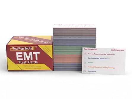 NREMT Exam Flashcards: EMT Flash Cards Study Guide and Practice ...
