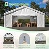 Amazon.com : 20'x32' Party Tent - Heavy Duty Upgraded Galvanized Frame ...