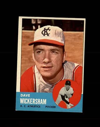 Amazon.com: 1963 Topps Baseball #492 Dave Wickersham STARX 6 EX/MT ...