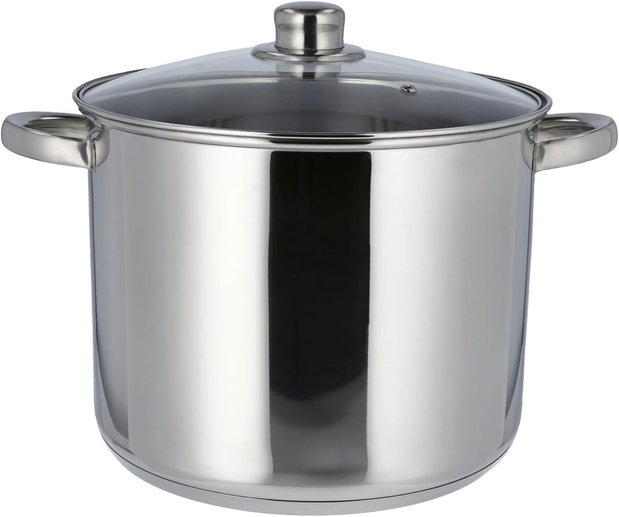 KHG Topf Kochtopf 26 cm, 10 Liter Induktion, Edelstahl unbeschichtet ...